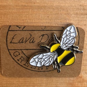 Bee Enamel Pin Badge various Colours - Etsy UK
