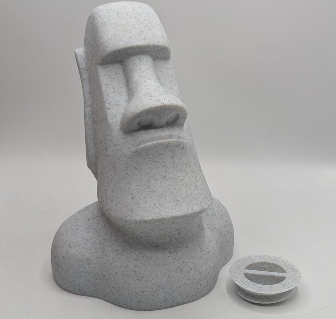 Moai Head Money Box, Easter Island Head, Easter Island Coin Bank, Head ...