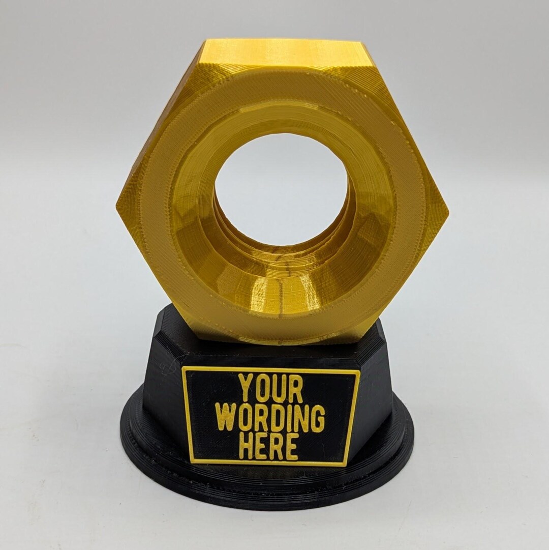 Personalised Nut Trophy, Custom Trophy Gift, Builder Trophy Gift ...