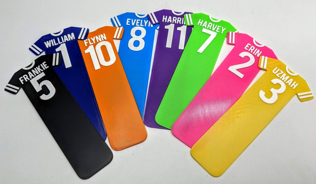 Rugby Shirt Personalised Bookmark / Rugby Gift / Rugby Reading / Rugby ...