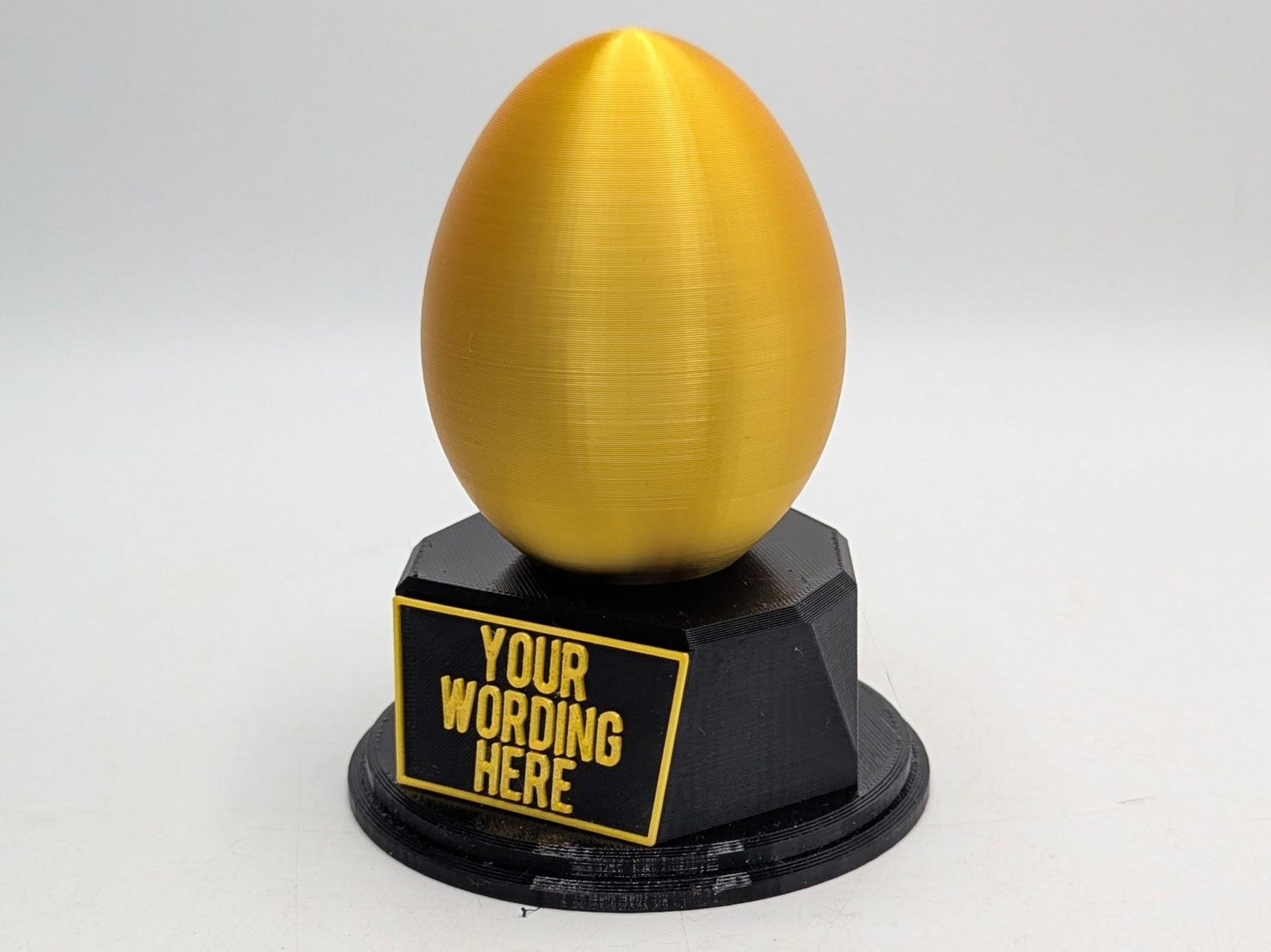 Personalised Golden Egg Trophy, Good Egg Award, Best Employee Award ...