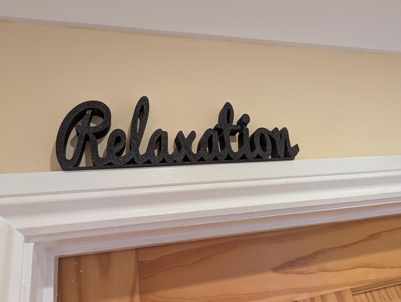 Relaxation Door Sign, Room Door Sign, Custom Door Sign, Door Topper ...