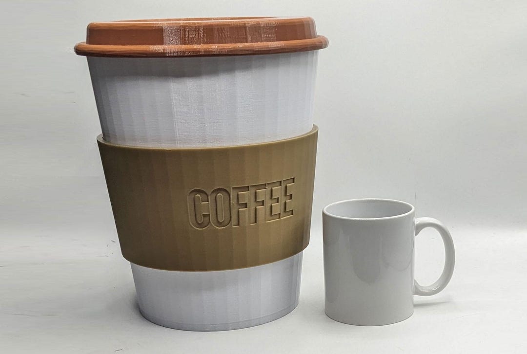 Giant Coffee Cup / Giant Tea Cup / Paper Coffee Style Cup / Coffee Shop ...