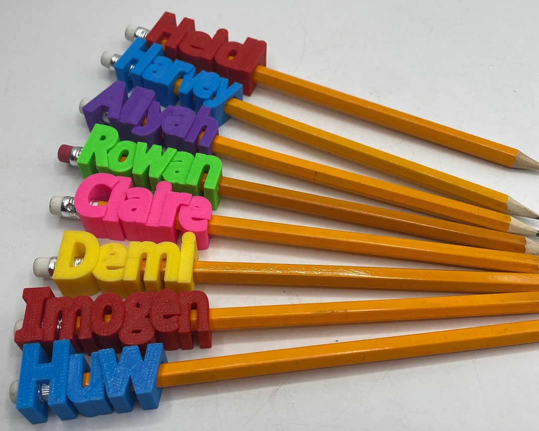 Personalised Pencil Toppers / Party Bag Fillers / Gifts for Teachers ...