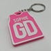 Personalised Netball Shirt Keyring / Netball Keyring / Netball Party ...