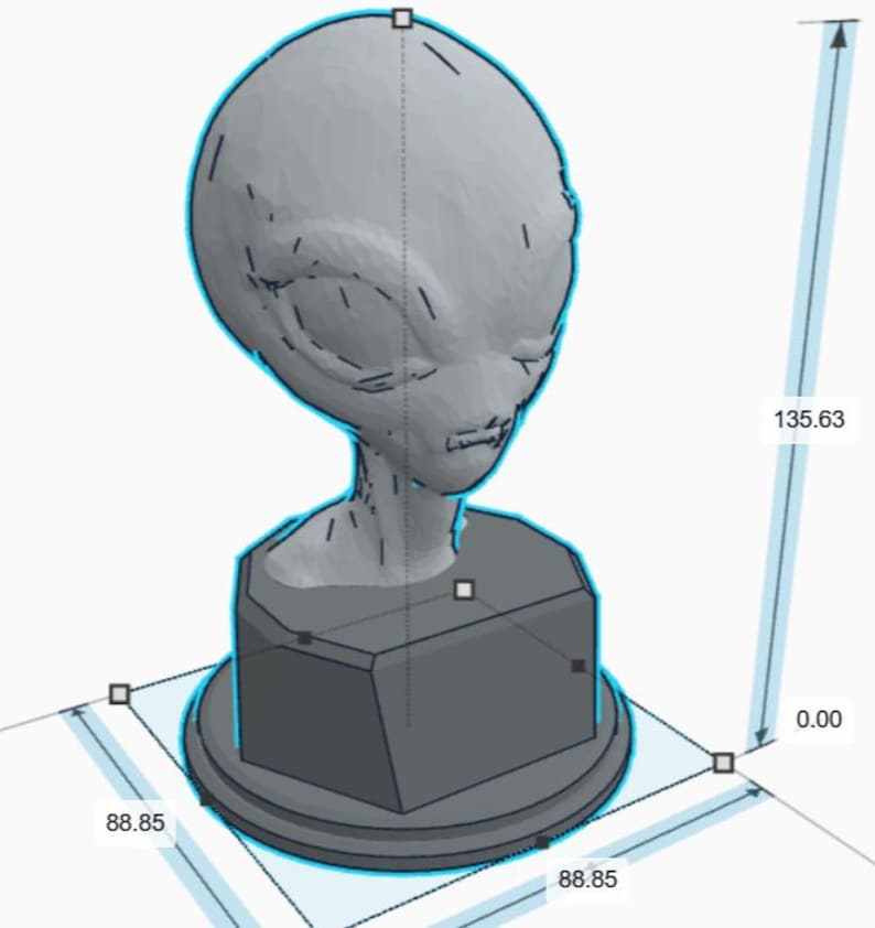 Personalised Alien Trophy, Alien Trophy, Alien Head Trophy Award ...