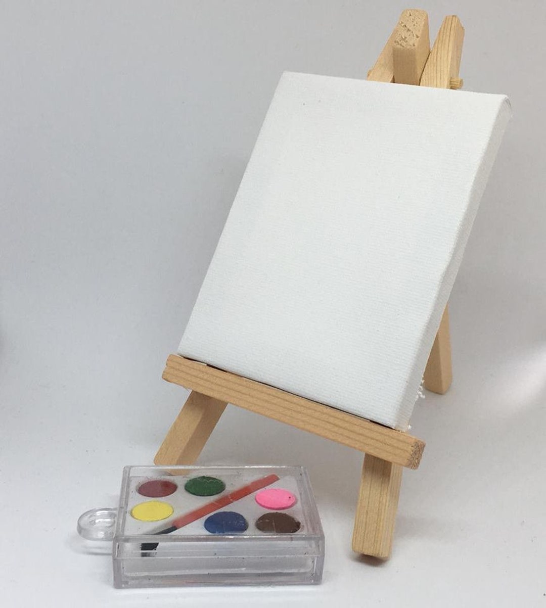 Elf Sized Mini Easel With Paints, Doll Prop - Etsy