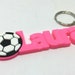 Girls Personalised Football Keyring / Soccer Keyrings / Football Party ...