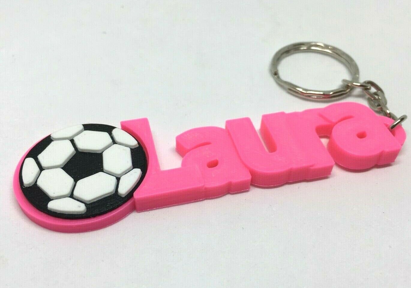 Girls Personalised Football Keyring / Soccer Keyrings / - Etsy UK