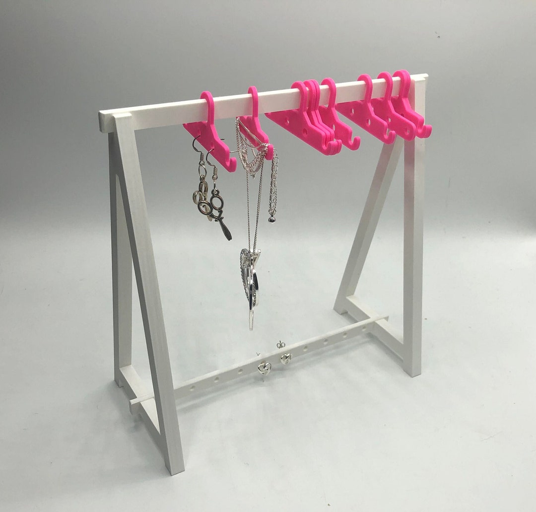 Miniature Clothing Rack Necklace Earring Hanger/ Jewellery Storage ...