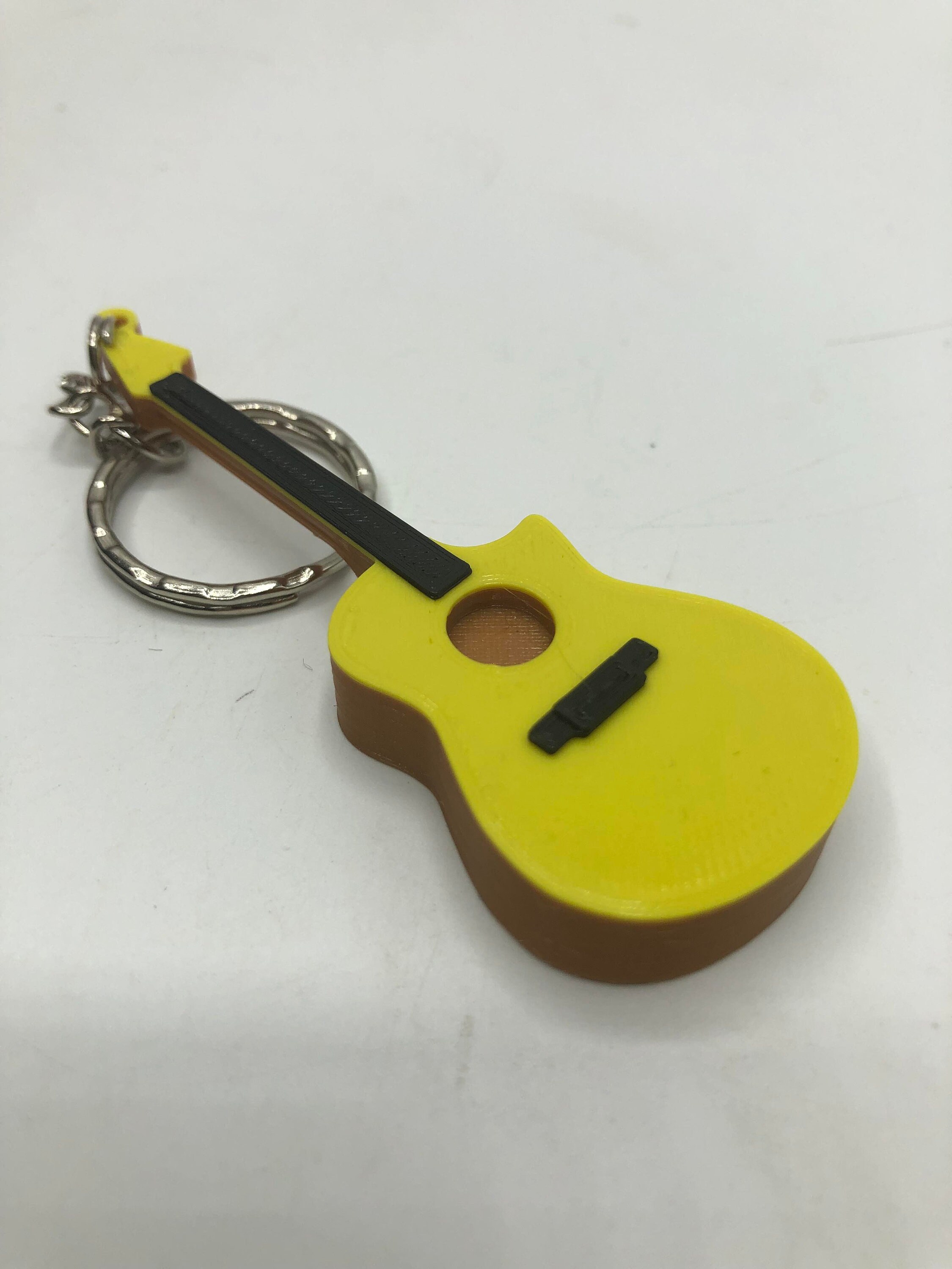 Acoustic Guitar Keyring / Acoustic Guitar Bag Tag / Guitar - Etsy