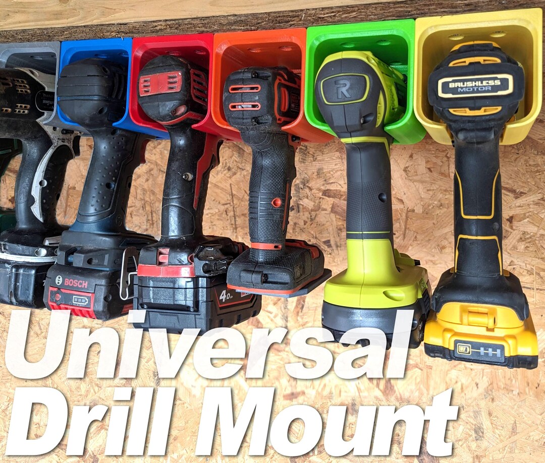 Universal Cordless Drill / Impact Driver Undershelf Holder / Roof ...