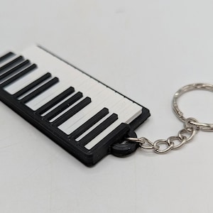 Piano Keyboard 3D Keyring / Bag Tag -ideal Gift for Piano Player ...