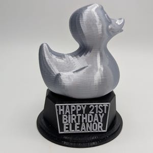 Personalised Rubber Ducky Trophy, Rubber Duck Fun Trophy, Rubber Duck ...