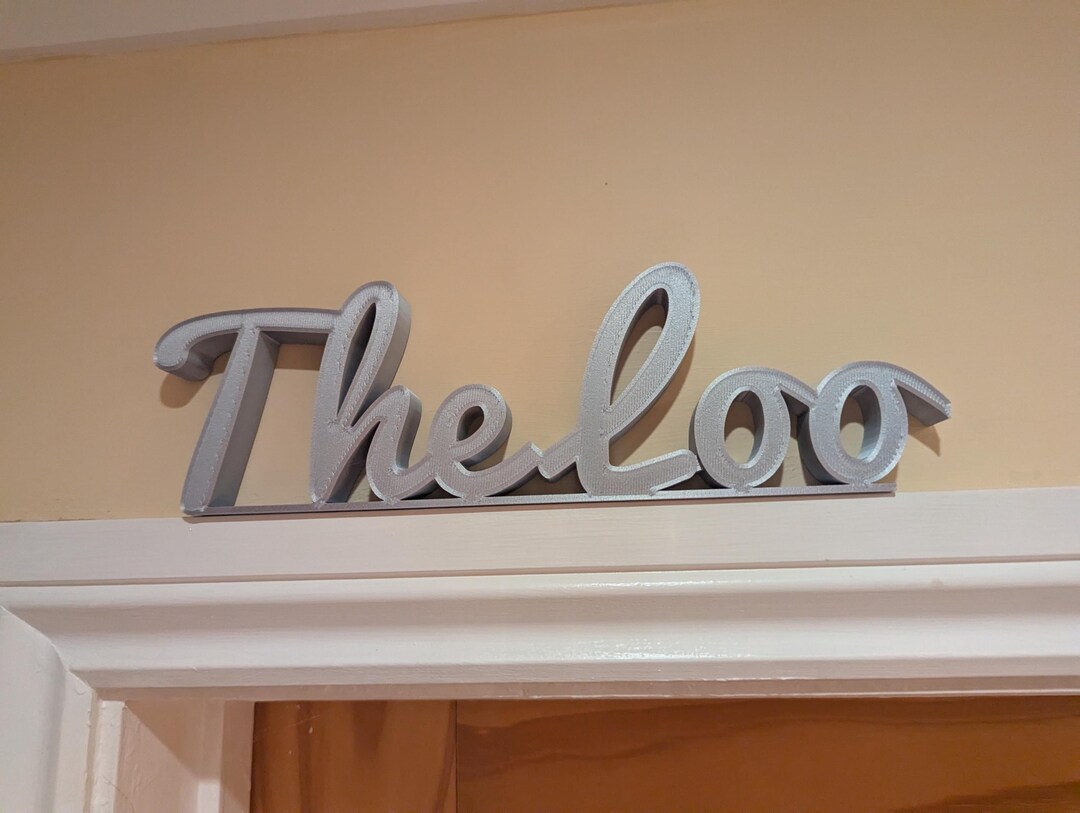 The Loo Door Sign, Toilet Door Sign, Bathroom Door Sign, Custom Door ...