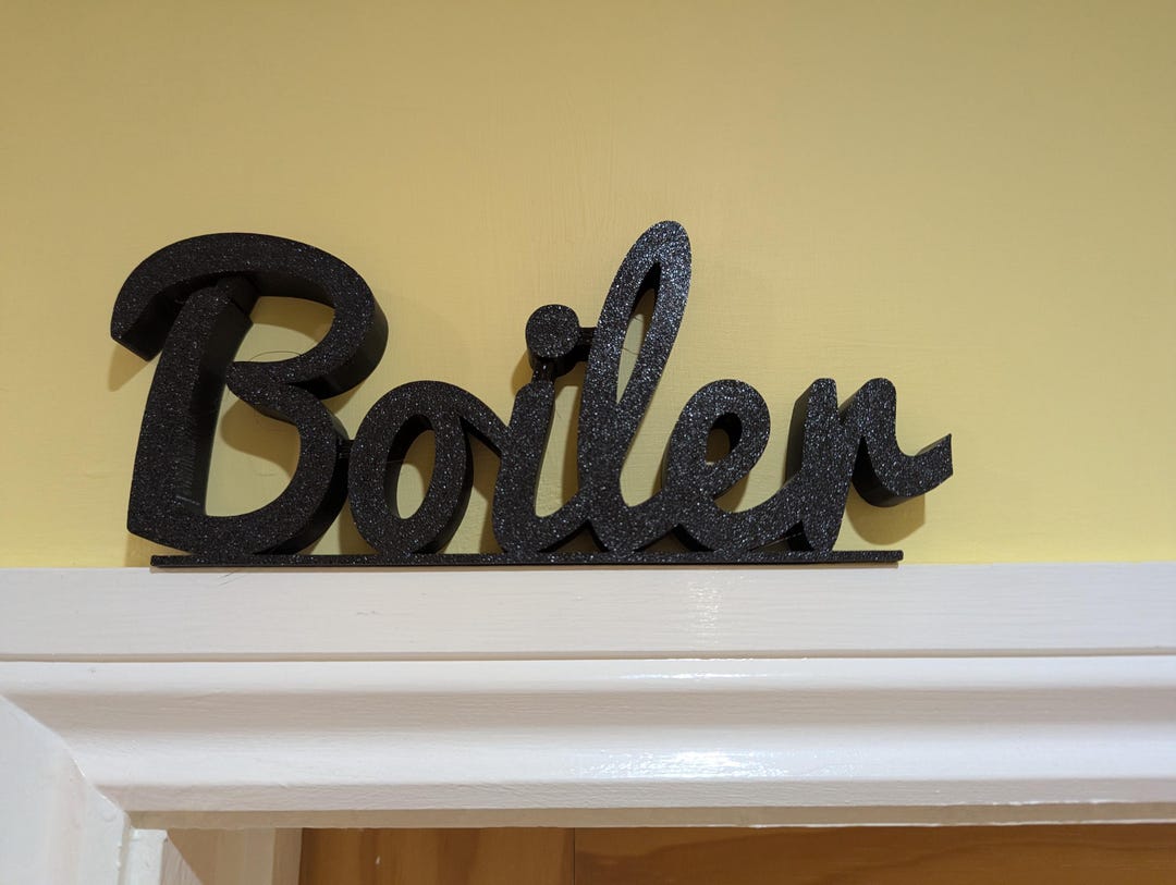 Boiler Above Door Sign, Boiler Door Topper, Boiler Cupboard Door ...