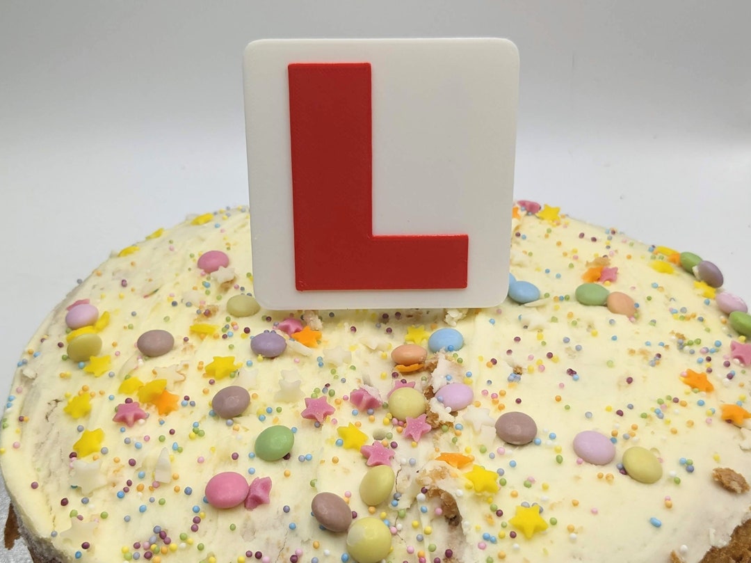 Learner Driver Cake Topper / New Driver Cake Topper / Lplate Cake ...