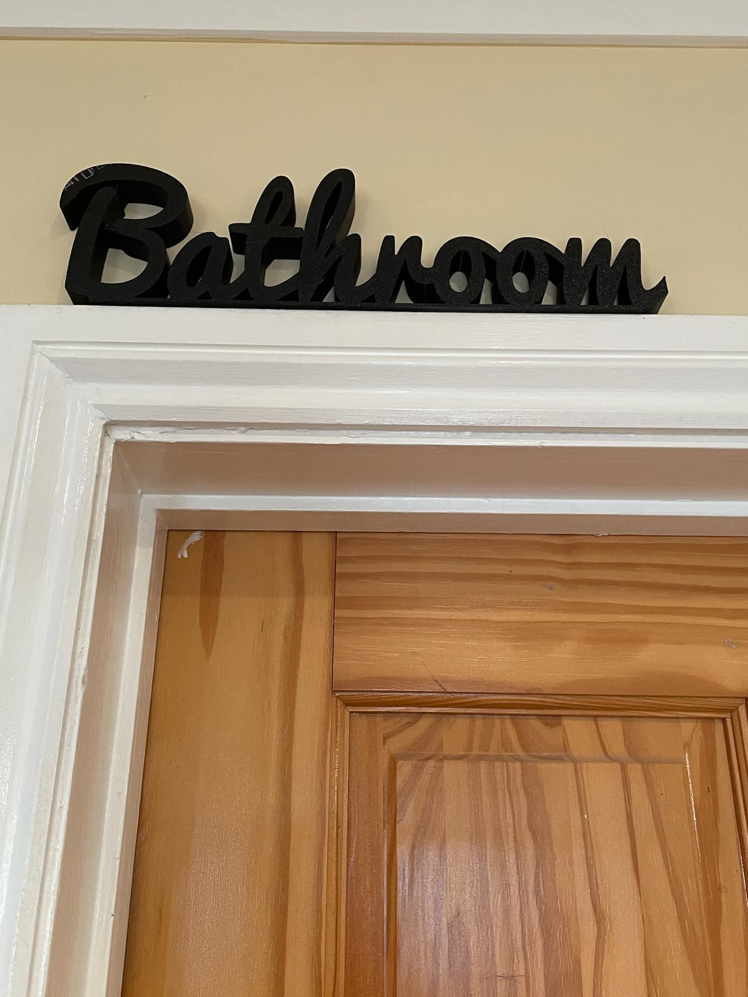 The Loo Door Sign, Toilet Door Sign, Bathroom Door Sign, Custom Door ...