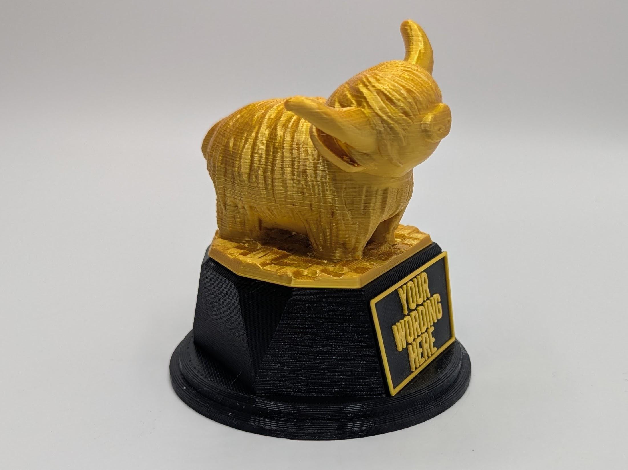 Personalised Highland Cow Trophy, Cow Trophy, Fun Trophy, Farmer Award ...