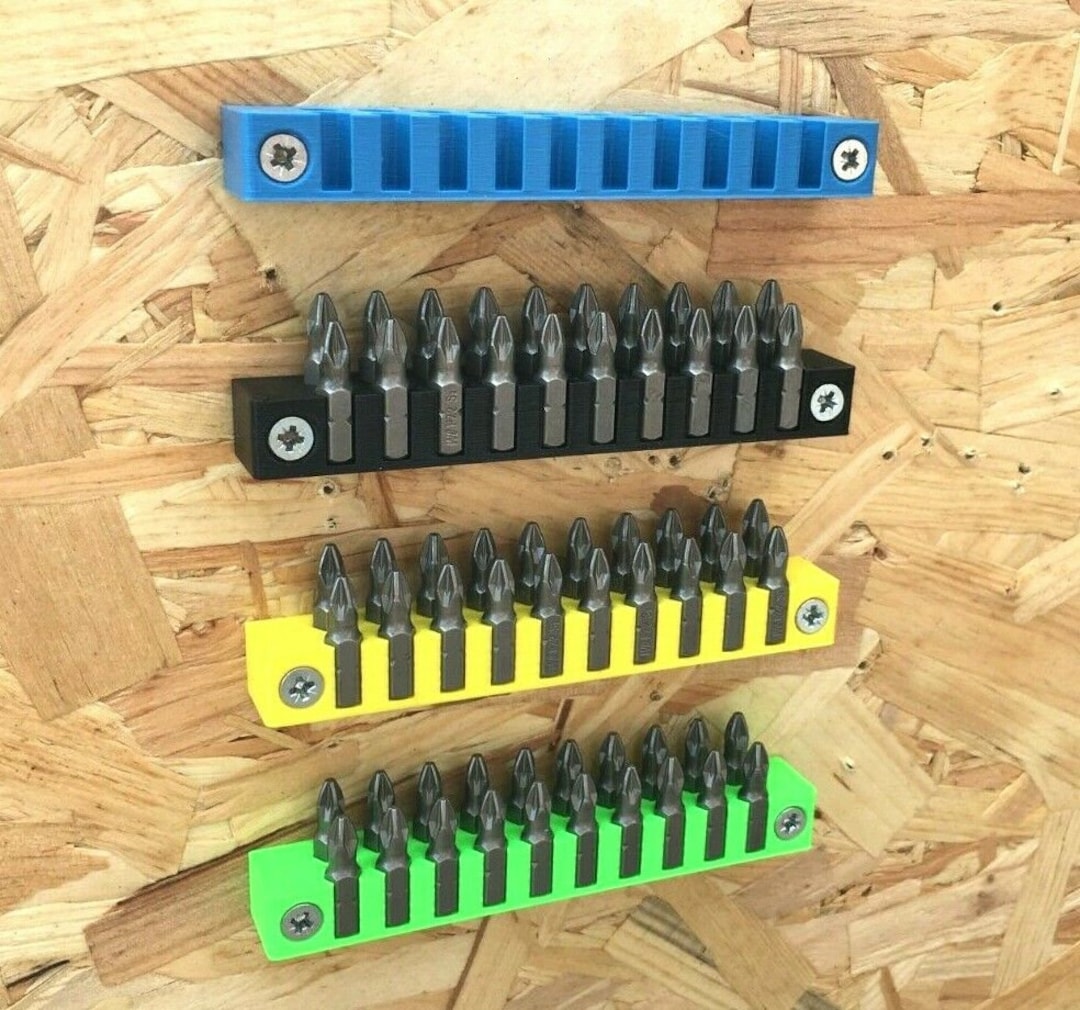 1/4" Hex Shank Screwdriver Bit Holder Storage / 1/4" Hex Bit Holder ...