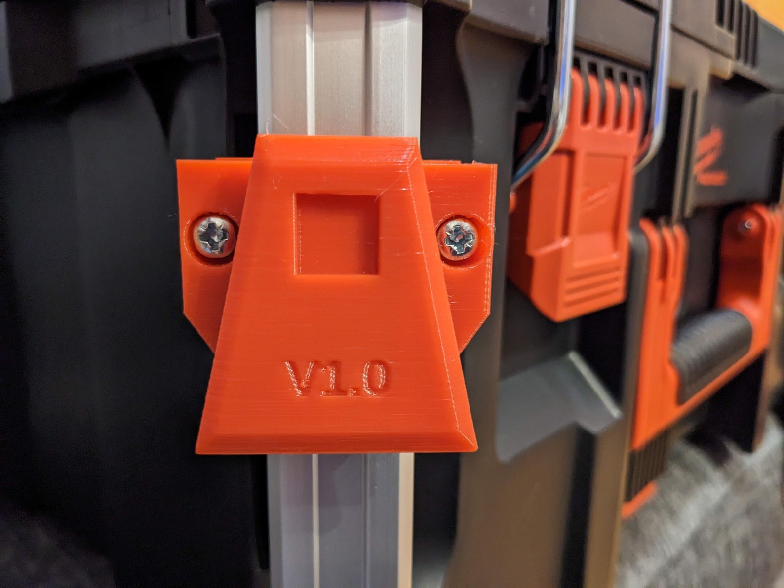 Toughbuilt Cliptech Tool Pouch Mounts for Milwaukee Packout Corner Rail ...
