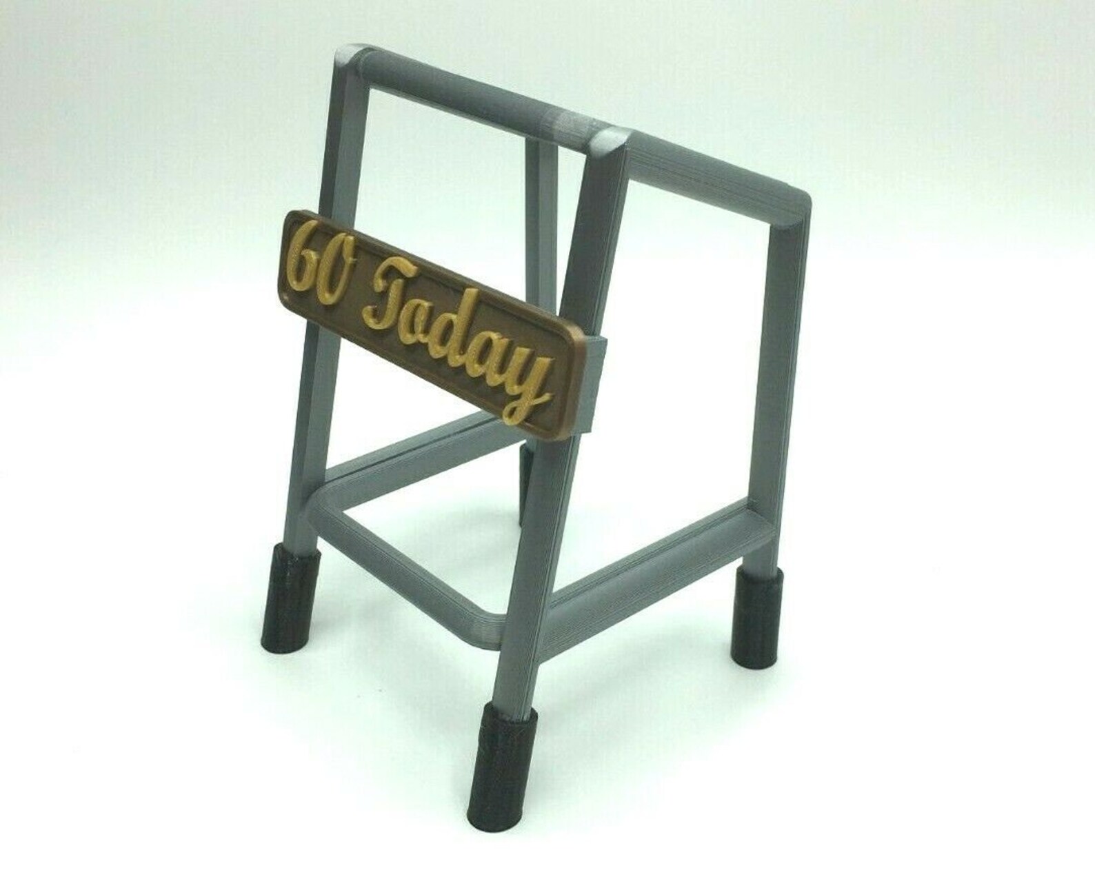 Old Person OAP Walking / Zimmer Frame Cake Topper Joke Prop / 60th ...