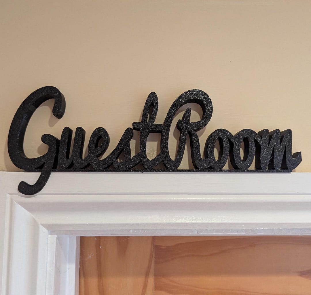 Guest Room Door Sign, Room Door Sign, Custom Door Sign, Door Topper ...