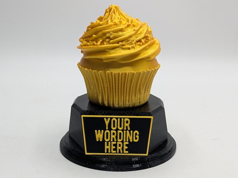 Personalised Cupcake Trophy, Cake Lover Trophy, Cake Award Trophy ...