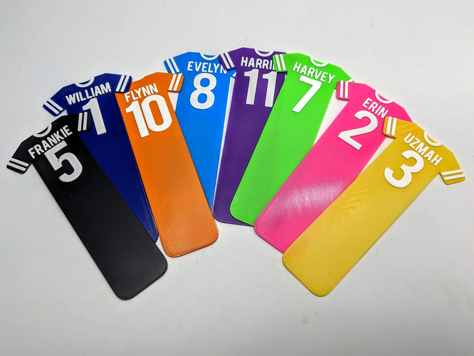 Football Shirt Personalised Bookmark / Soccer Gift / Football Reading ...