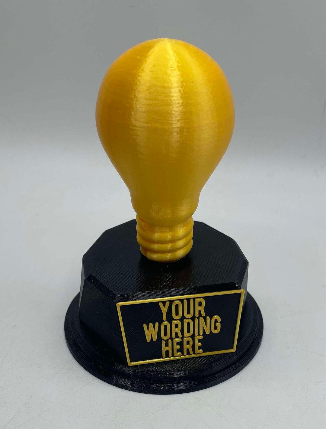 Personalised Light Bulb Trophy, Ideas Trophy, Light Bulb Award, Ideas ...
