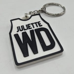 Personalised Netball Shirt Keyring / Netball Keyring / Netball Party ...