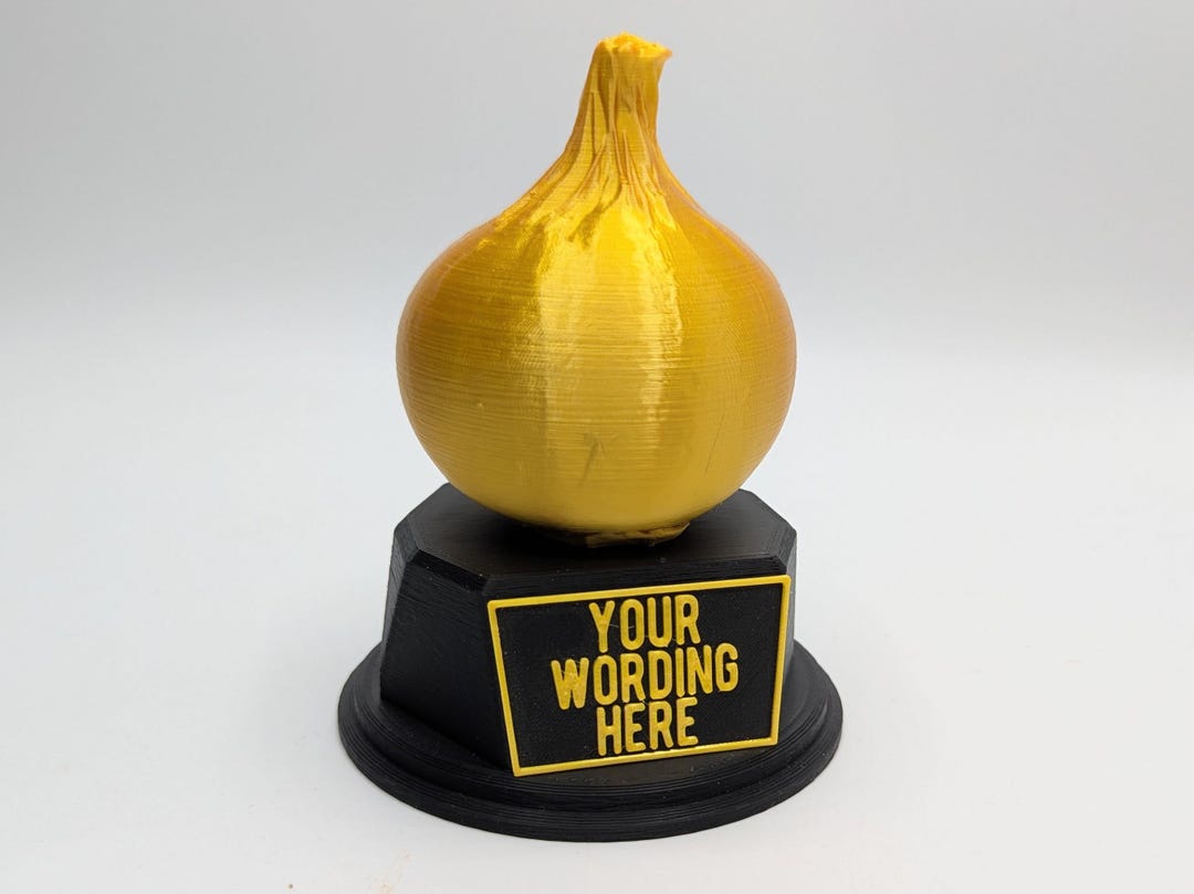 Personalised Onion Trophy, Onion Layers Trophy, Onion Lover Gift ...