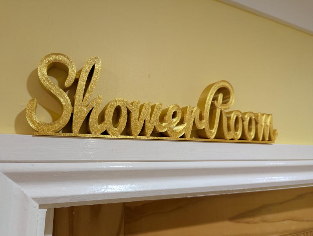 Shower Room Door Sign, Toilet Door Sign, Plaque for Toilet, Custom Door ...