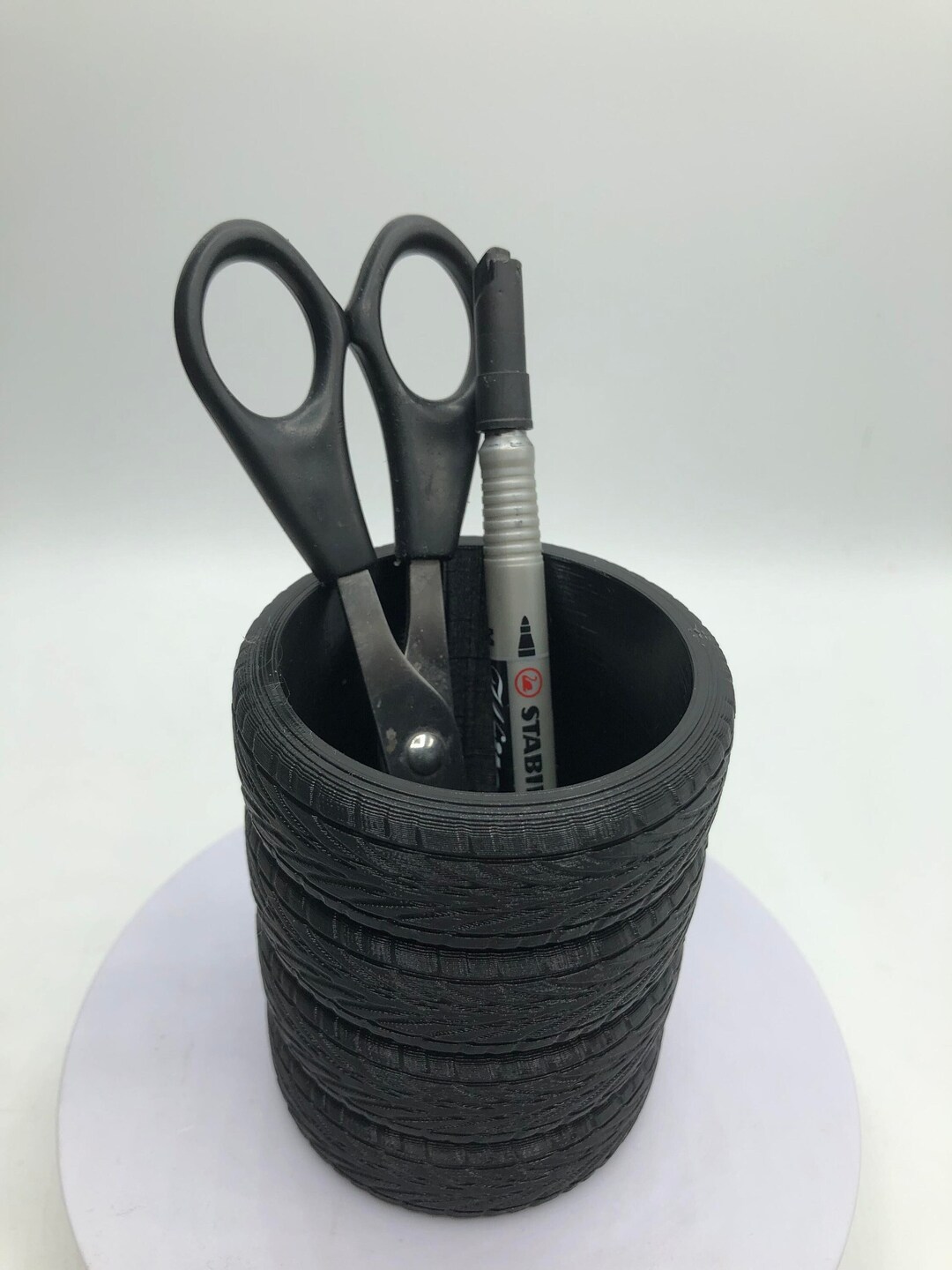 Stacked Tyres Pen Pot / Tyre Pen Holder / Mechanic Gift / Desk Tidy ...