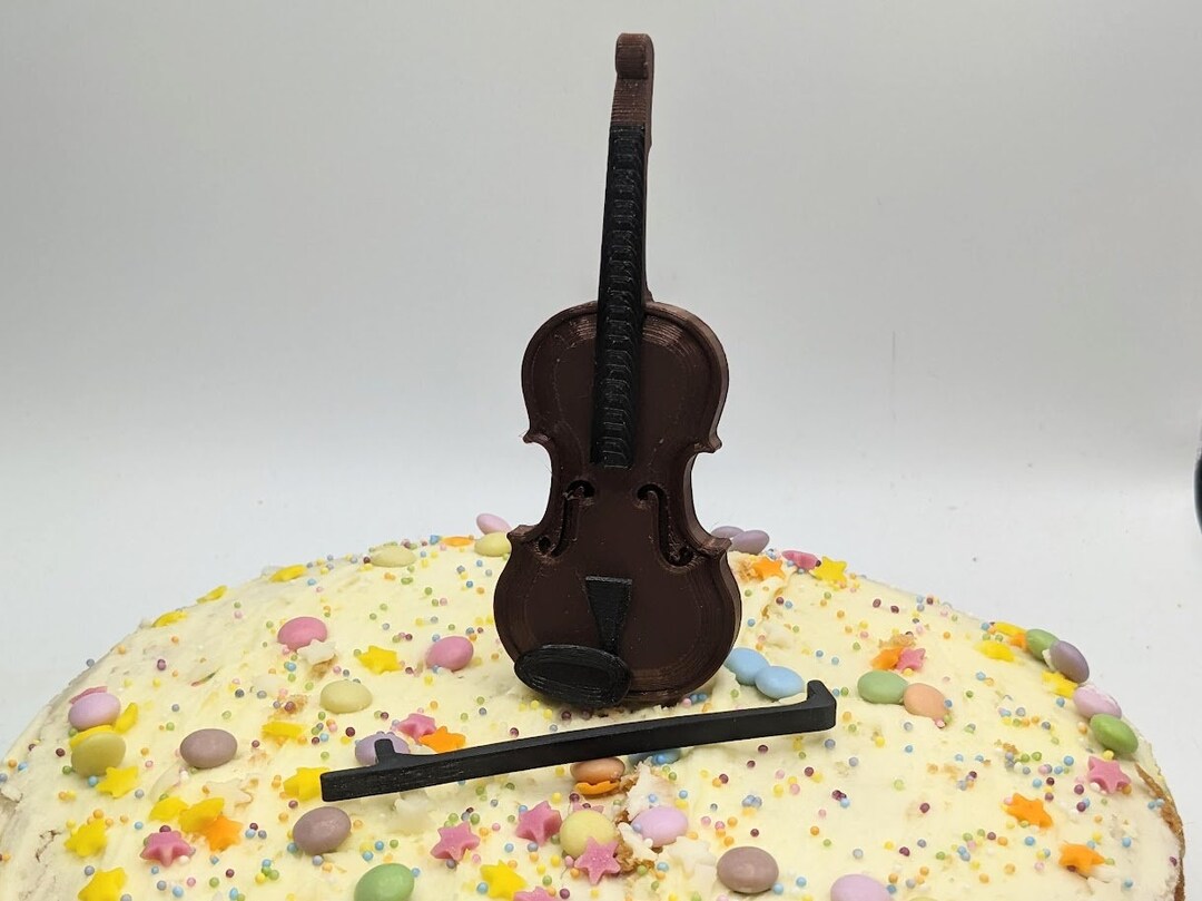 Violin Cake Topper /violin Player Cake Topper / Musical Birthday ...