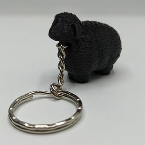 Sheep Keyring / Sheep Keychain / Sheep Bag Tag Charm Gift - Choice of ...