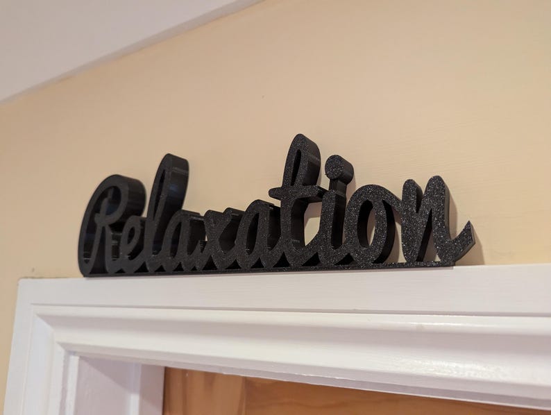 Relaxation Door Sign, Room Door Sign, Custom Door Sign, Door Topper ...