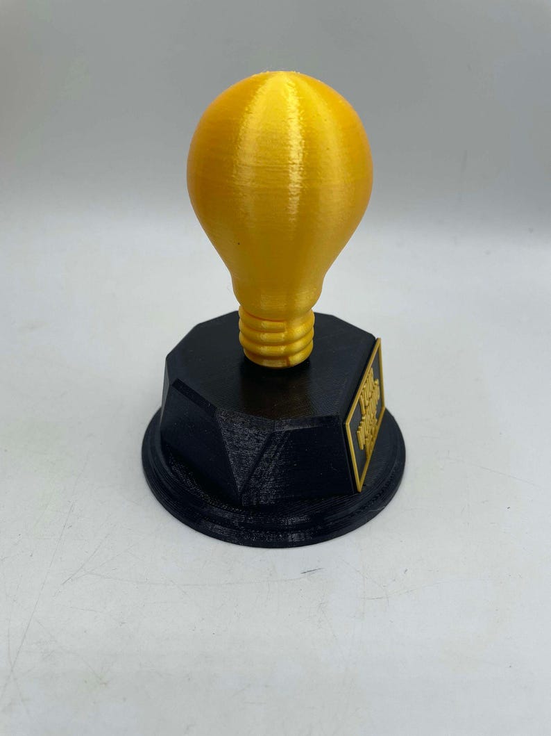 Personalised Light Bulb Trophy, Ideas Trophy, Light Bulb Award, Ideas ...