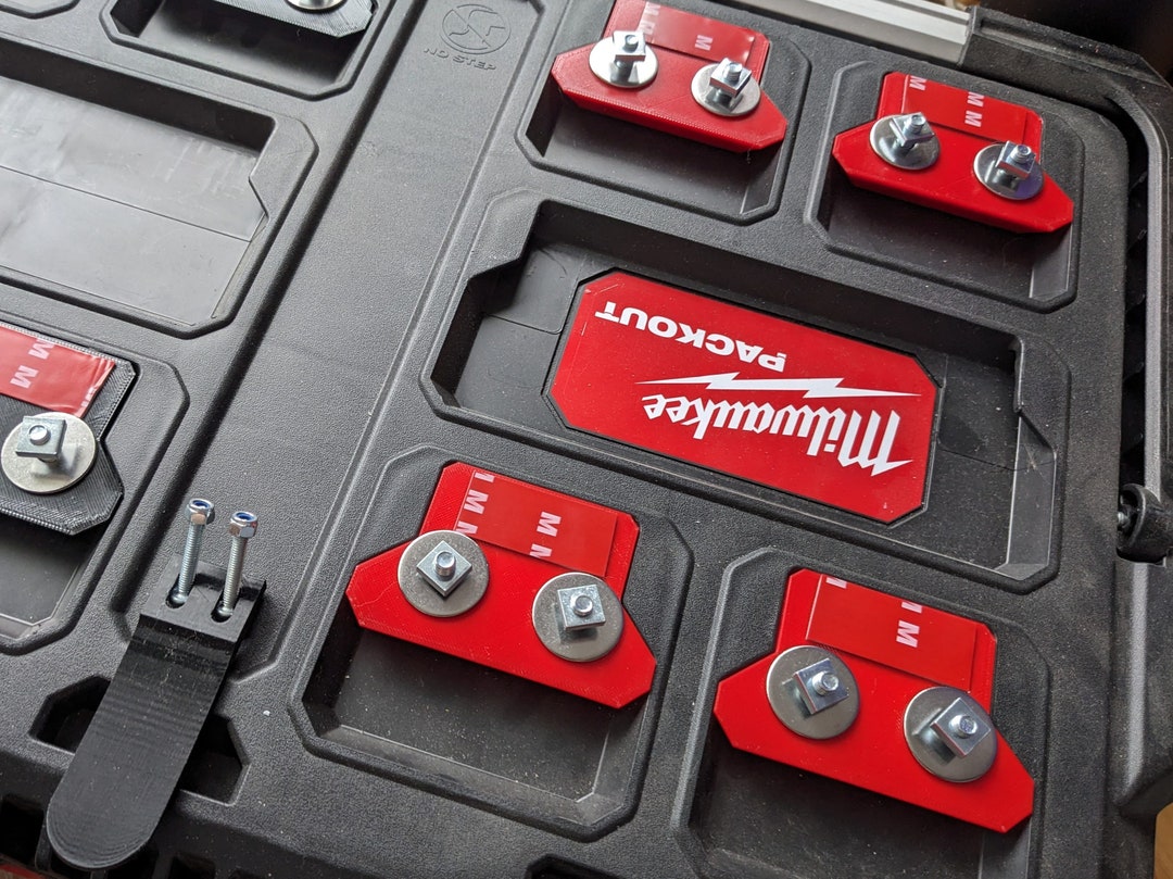 Universal Milwaukee Packout Top Mounting Cleats / Mount Feet Set ...