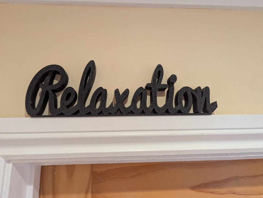 Relaxation Door Sign, Room Door Sign, Custom Door Sign, Door Topper ...
