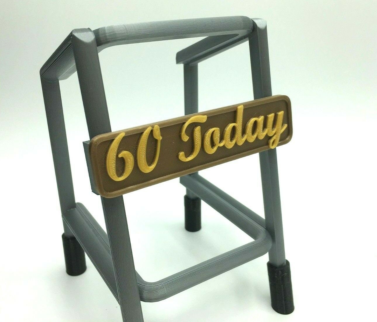 Old Person OAP Walking / Zimmer Frame Cake Topper Joke Prop / 60th ...