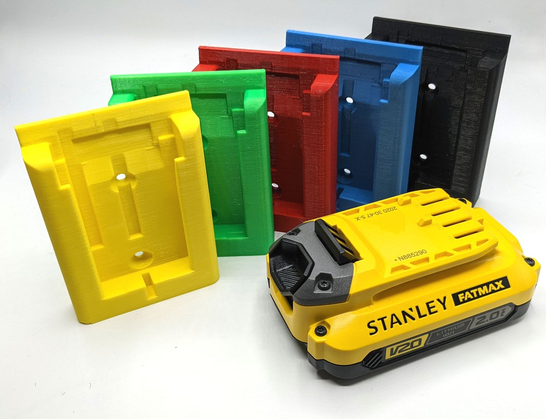 Stanley Fatmax V20 18v Batteries -wall or Undershelf +colour Choice ...