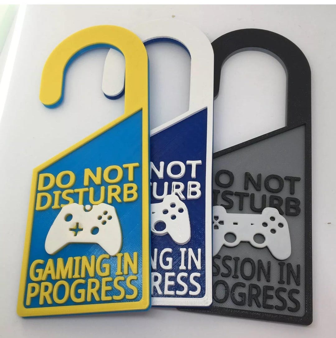 Gaming Do Not Disturb Door Sign / Gamer Do Not Disturb Sign / Gaming in ...