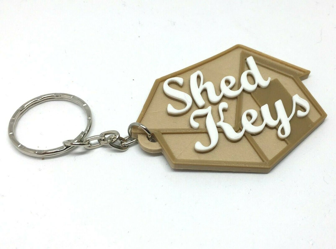 Shed Keys Keyring / Shed Keys Bag Tag / Man Cave Keyring / Shed Key ...