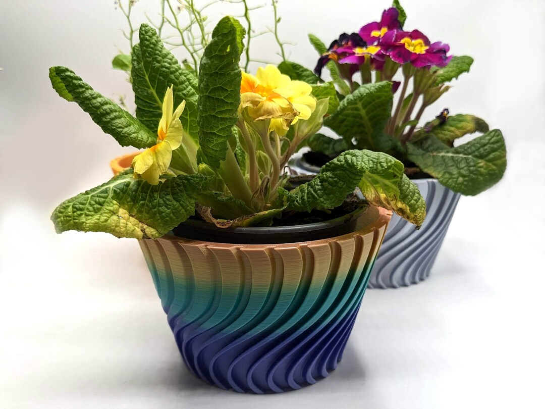 Modern Plant Pot, Modern Indoor Planter, Multicoloured Indoor Planter ...
