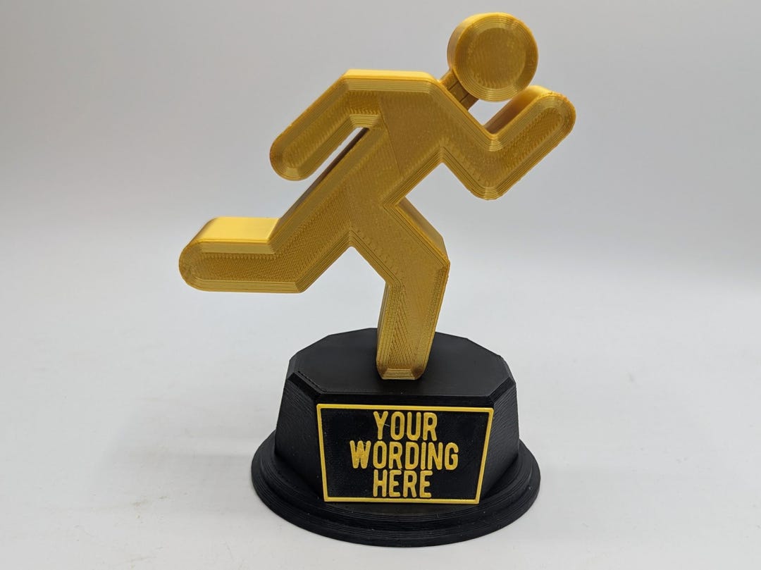 Personalised Running Trophy, Runner Trophy, Weekly Running Gift ...