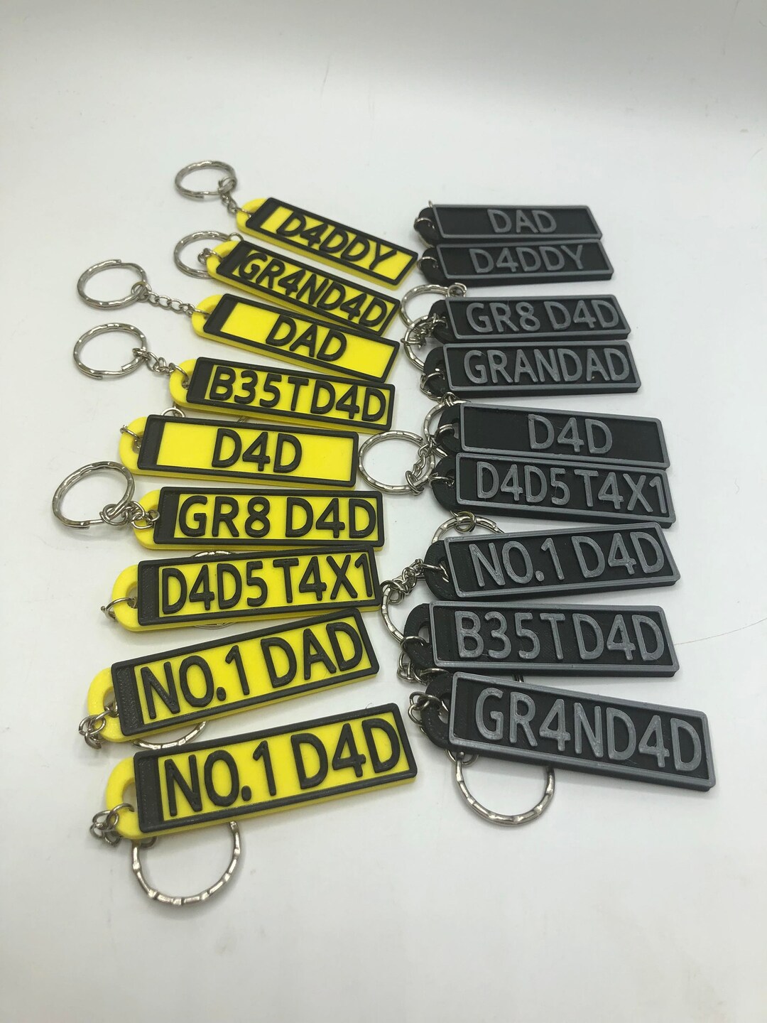 Custom Number Plate Keyring / Personalised Number Plate Reg Keyring ...