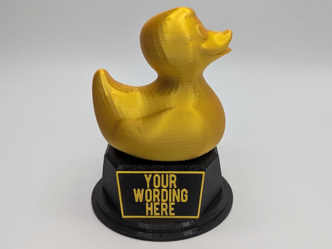Personalised Rubber Ducky Trophy, Rubber Duck Fun Trophy, Rubber Duck ...