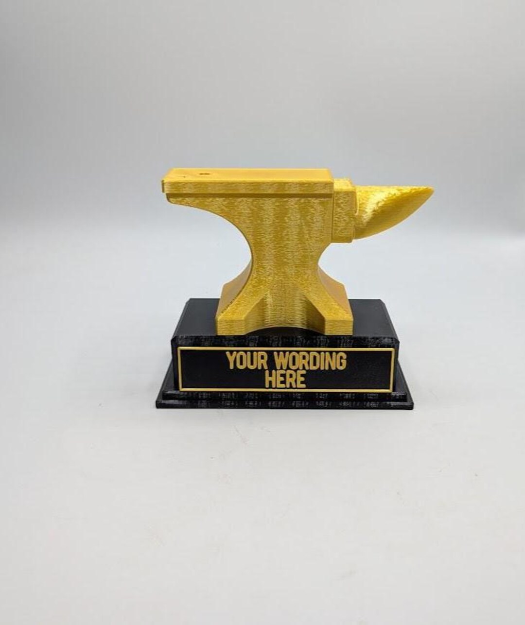 Personalised Anvil Trophy, Anvil Shaped Award, Custom Trophy Gift ...