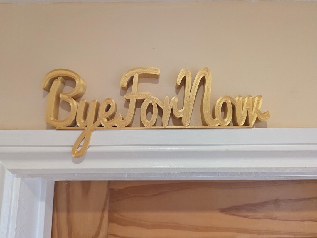 Bye for Now Door Sign, Exit Door Sign, Door Topper, Custom Door Sign ...